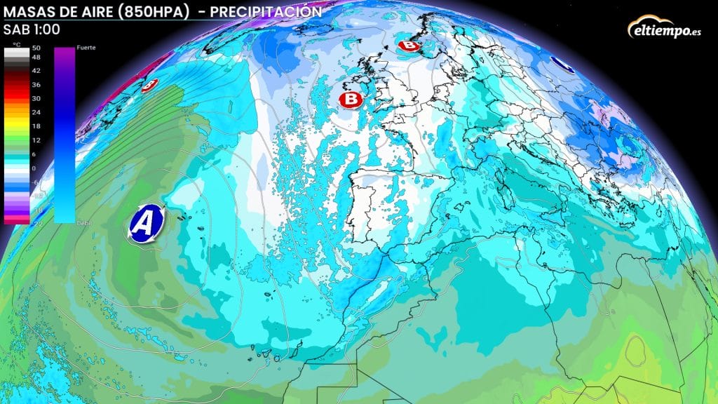 Cambio radical de tiempo: aire polar, bajada térmica y nieve en el ...