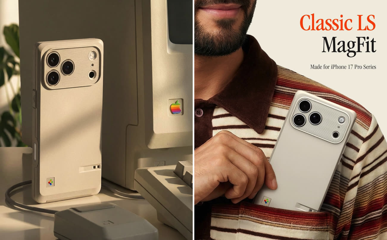 Classic LS : Spigen lance une coque en hommage au Macintosh pour iPhone ...
