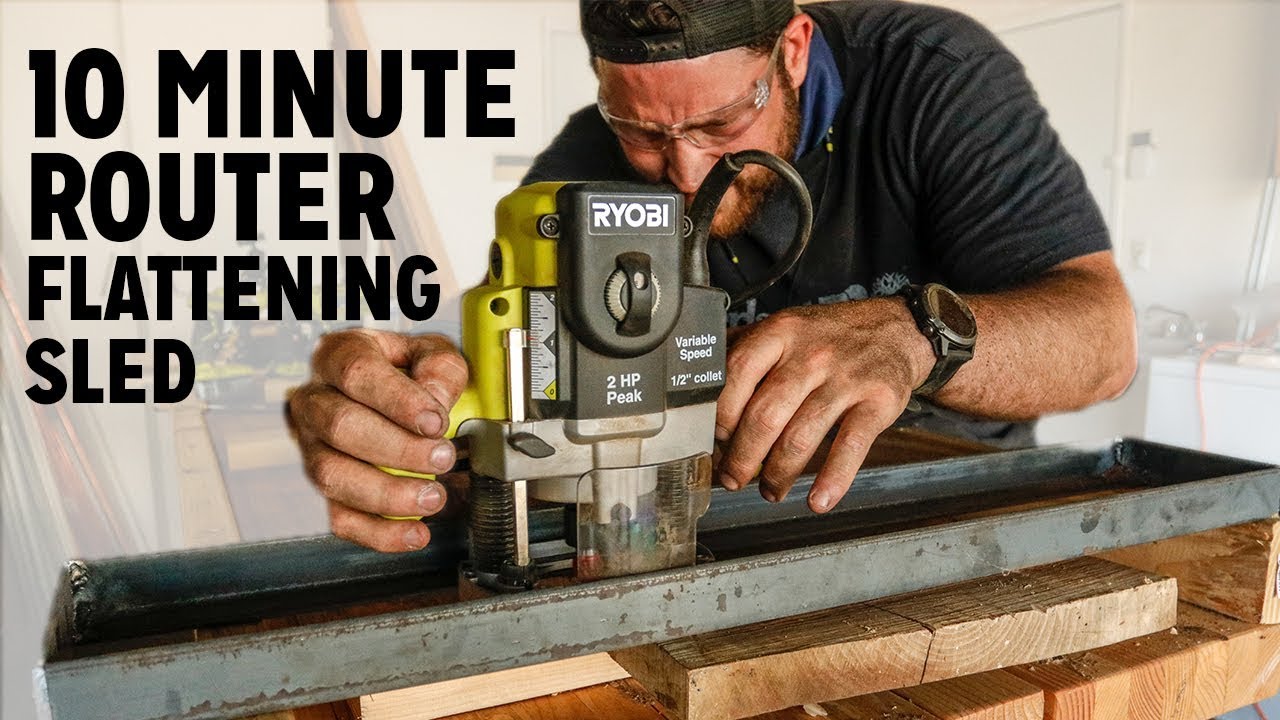 I built a router flattening sled in just 10 minutes
