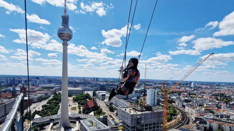 86 Meter hoch: XXL-Schaukel eröffnet auf dem Atlantic Hotel