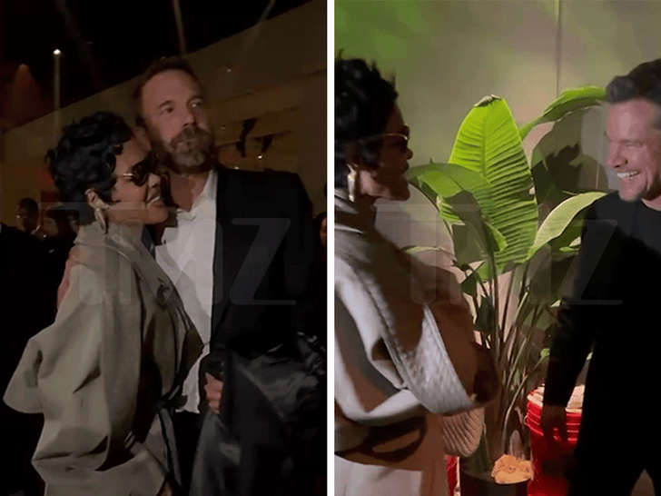 Teyana Taylor, Matt Damon & Ben Affleck party after 'Rip' premiere: Video