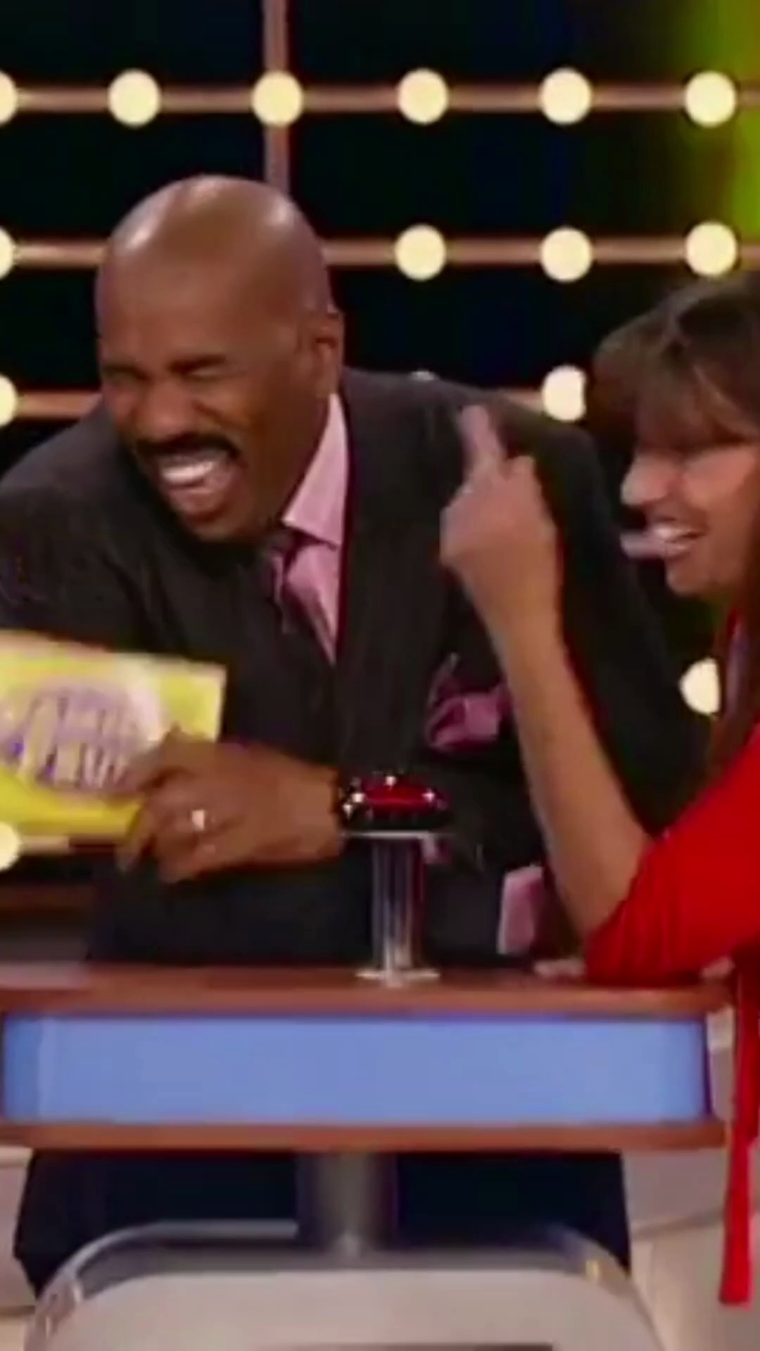 Family Feud gets a classic Steve Harvey laugh after this candy bar question