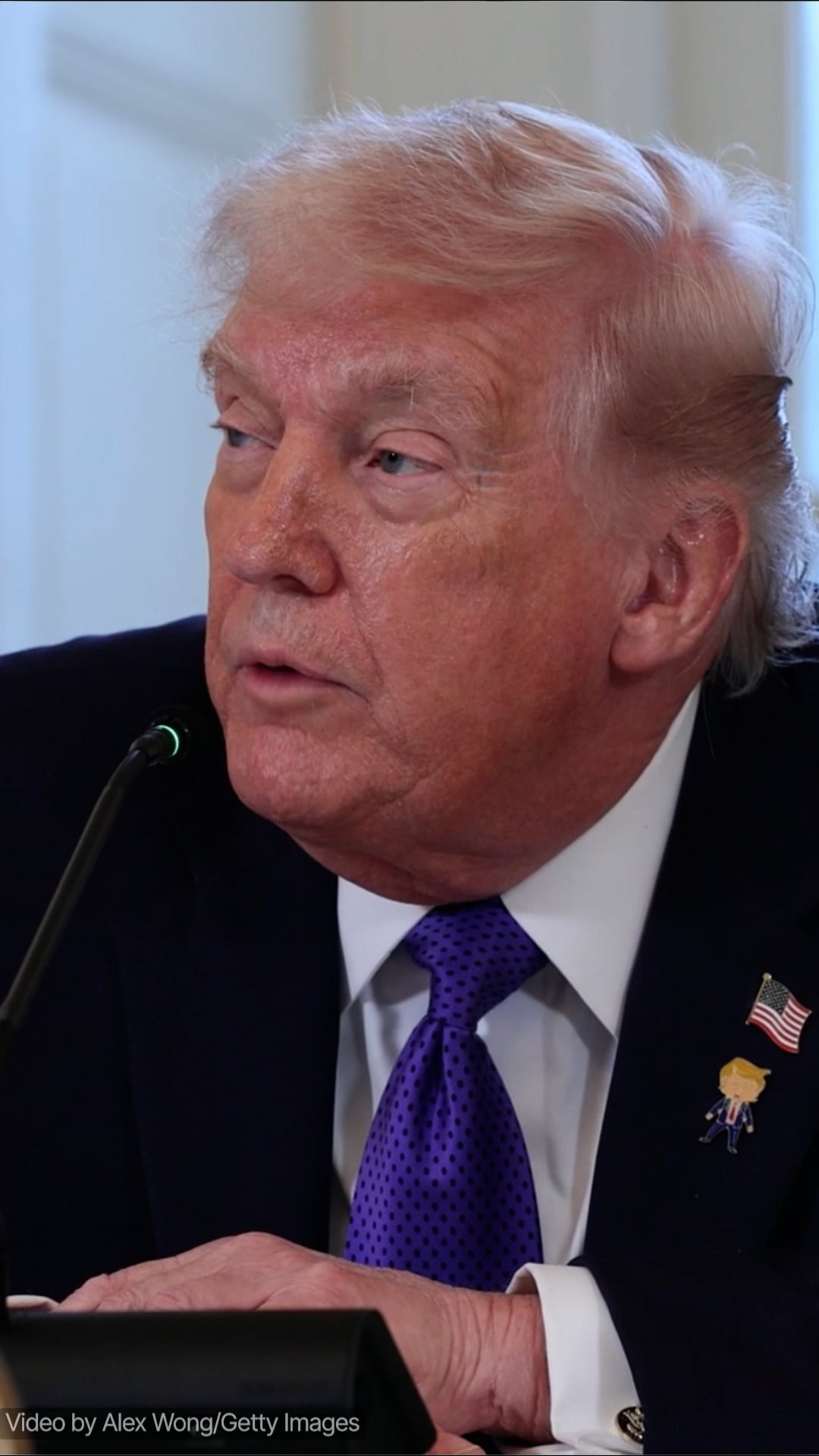 Trump gives middle finger to heckler during Ford plant visit