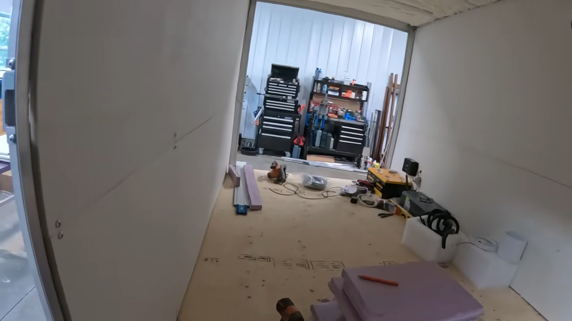 They had just 4 days to turn an empty trailer into a camper for their baby