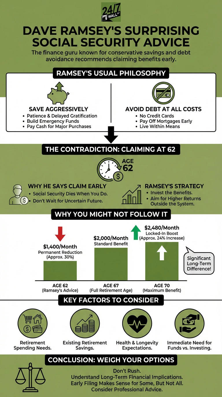 Dave Ramsey’s Social Security advice is the opposite of everything he ...