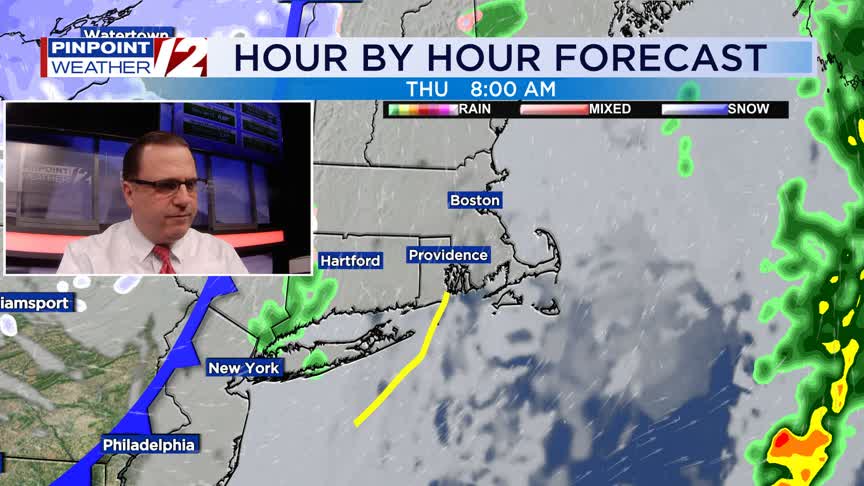 WPRI 12 weather now 1/14/26: Mild with mainly cloudy skies this afternoon