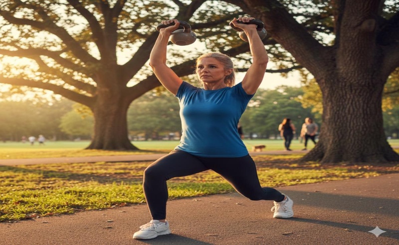 5 standing strength exercises to build muscle after 50 without weights