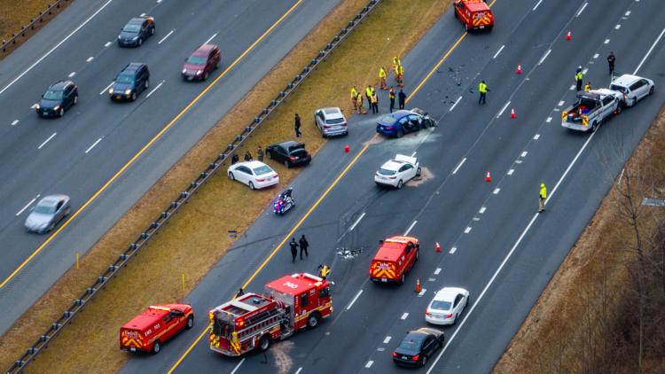 2 crashes involving a total of 9 vehicles on Intercounty Connector ...
