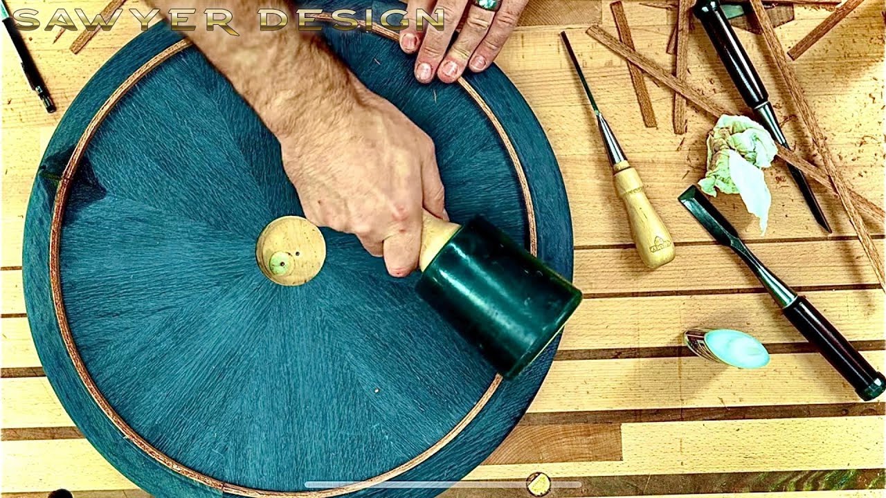 Wood-bending hack to craft a $7,000 bistro table