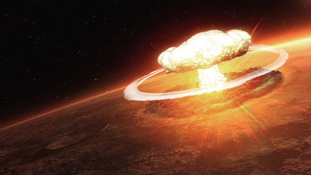 What happens when you detonate a nuke on Mars?