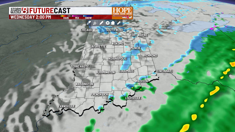Falling temps, gusty winds and scattered snow | Jan 14, 2026