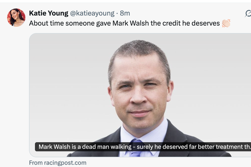Mark Walsh's girlfriend says 'about time someone gave him credit he ...