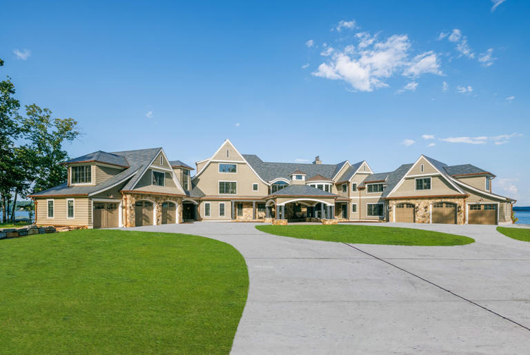 Lake home built for outdoor living and interior elegance