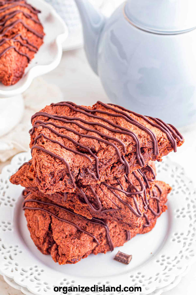 Chocolate chocolate chip scones