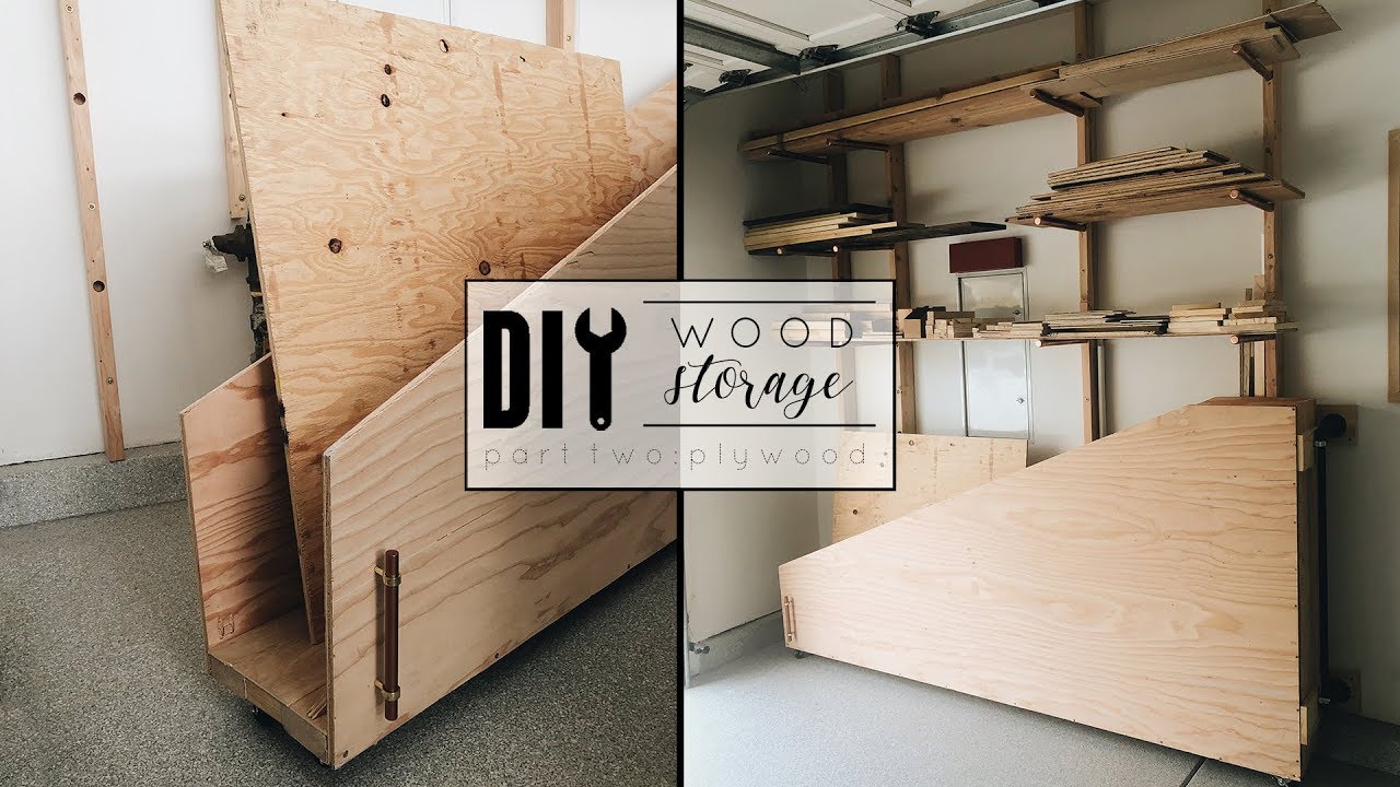 Watch me tackle plywood storage challenges