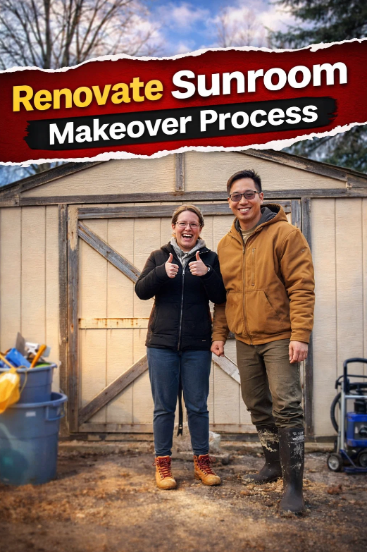 DIY shed transformation: Day 1 makeover process