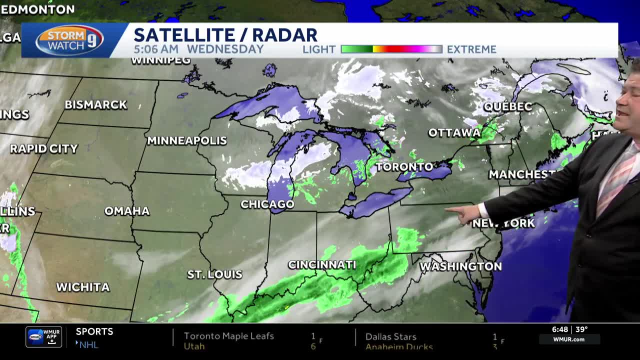 Video: Mostly dry Wednesday before light rain, mixed showers