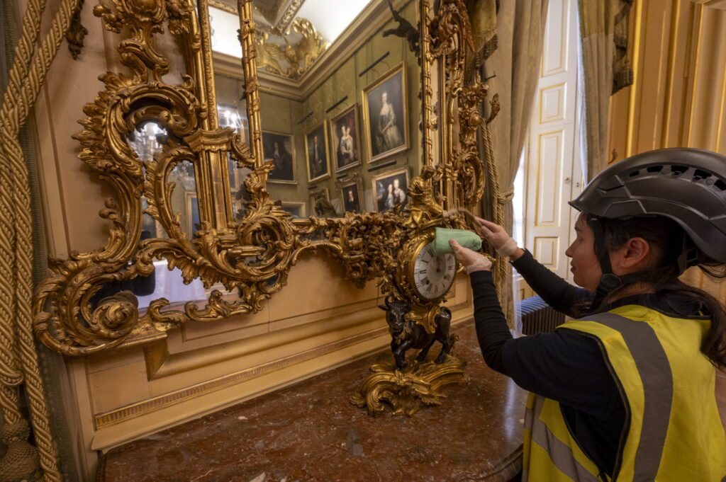 Workers begin two month deep clean of historic Blenheim Palace