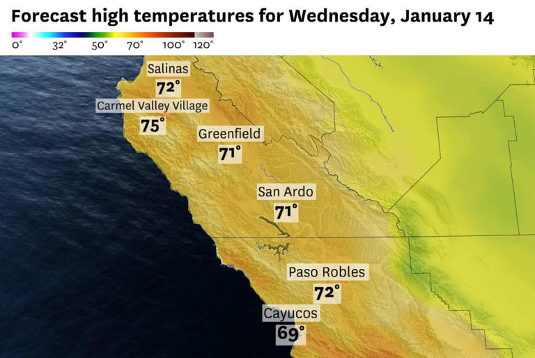 California's winter temperature map is upside down. Here's why