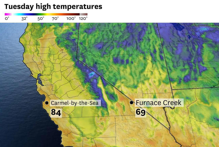 California's winter temperature map is upside down. Here's why