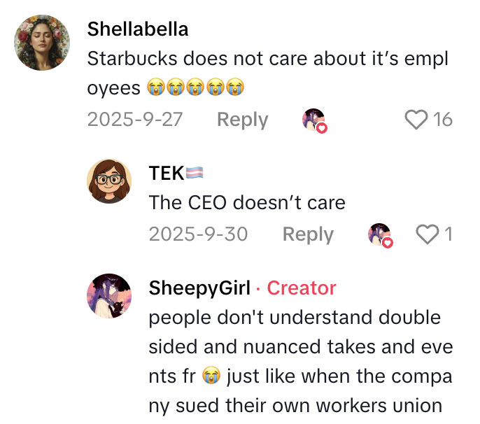 Starbucks workers shared their reactions to their stores going out of ...