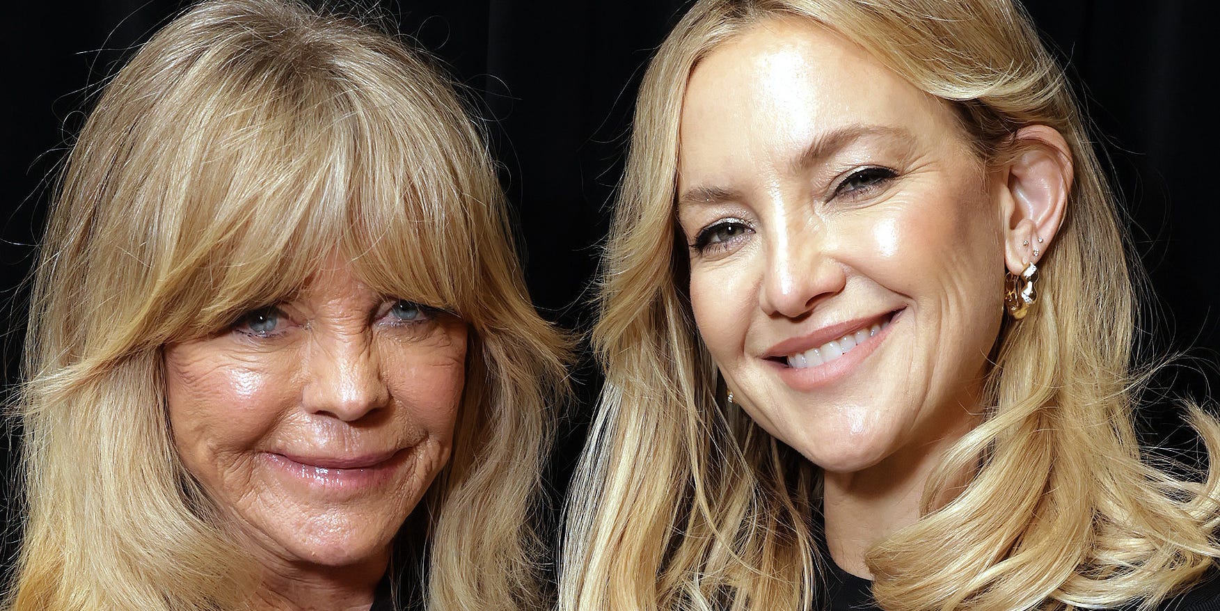 Seeing double: Kate Hudson copies mum Goldie Hawn’s 70’s bouncy blow ...