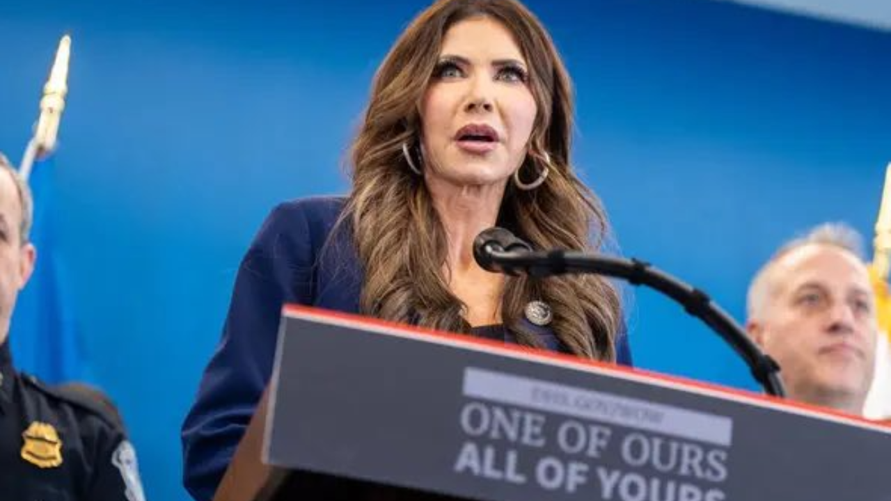 'Cosplaying Nazism': Outrage erupts as Kristi Noem’s DHS podium echoes ...