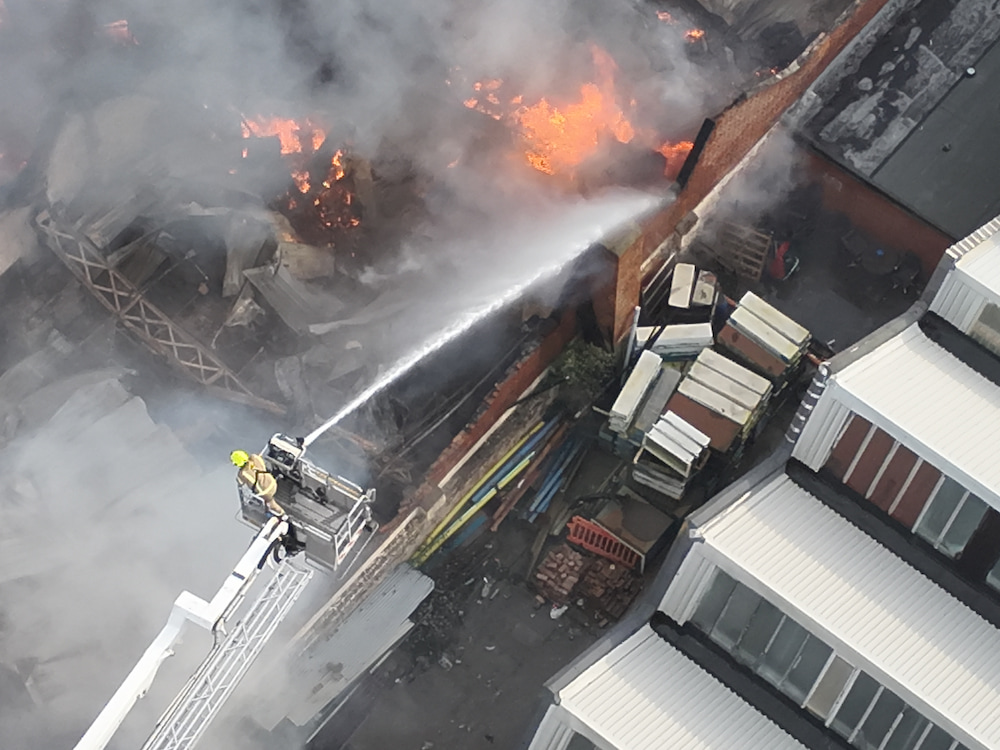 Major factory fire in Wolverhampton causes toxic smoke
