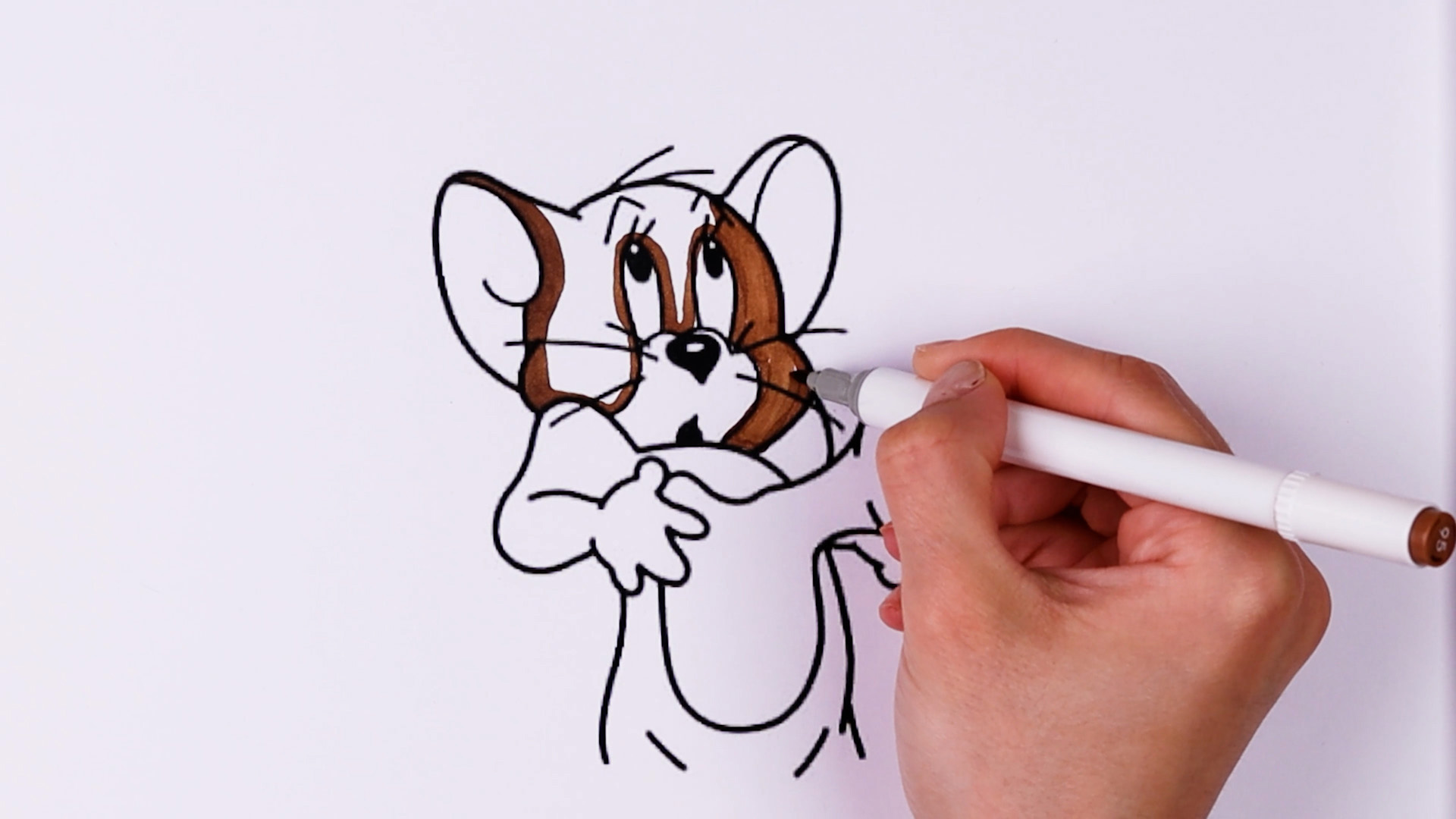 Fun Jerry drawing coloring in