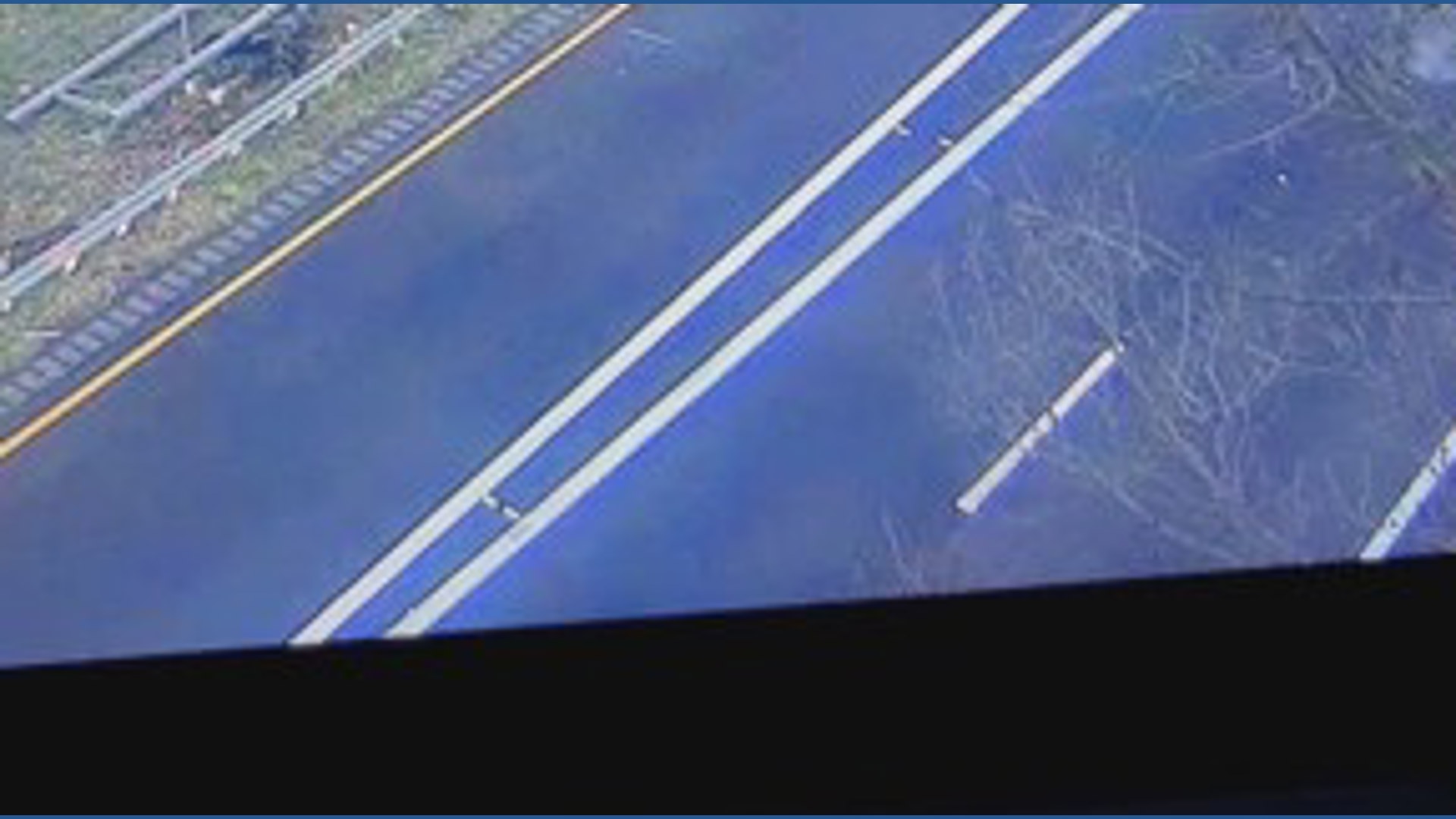 Remnants of sign removal on I-285 SB