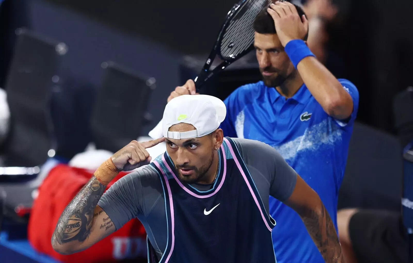 Nick Kyrgios tells critics to 'shush' as Novak Djokovic retirement talk ...