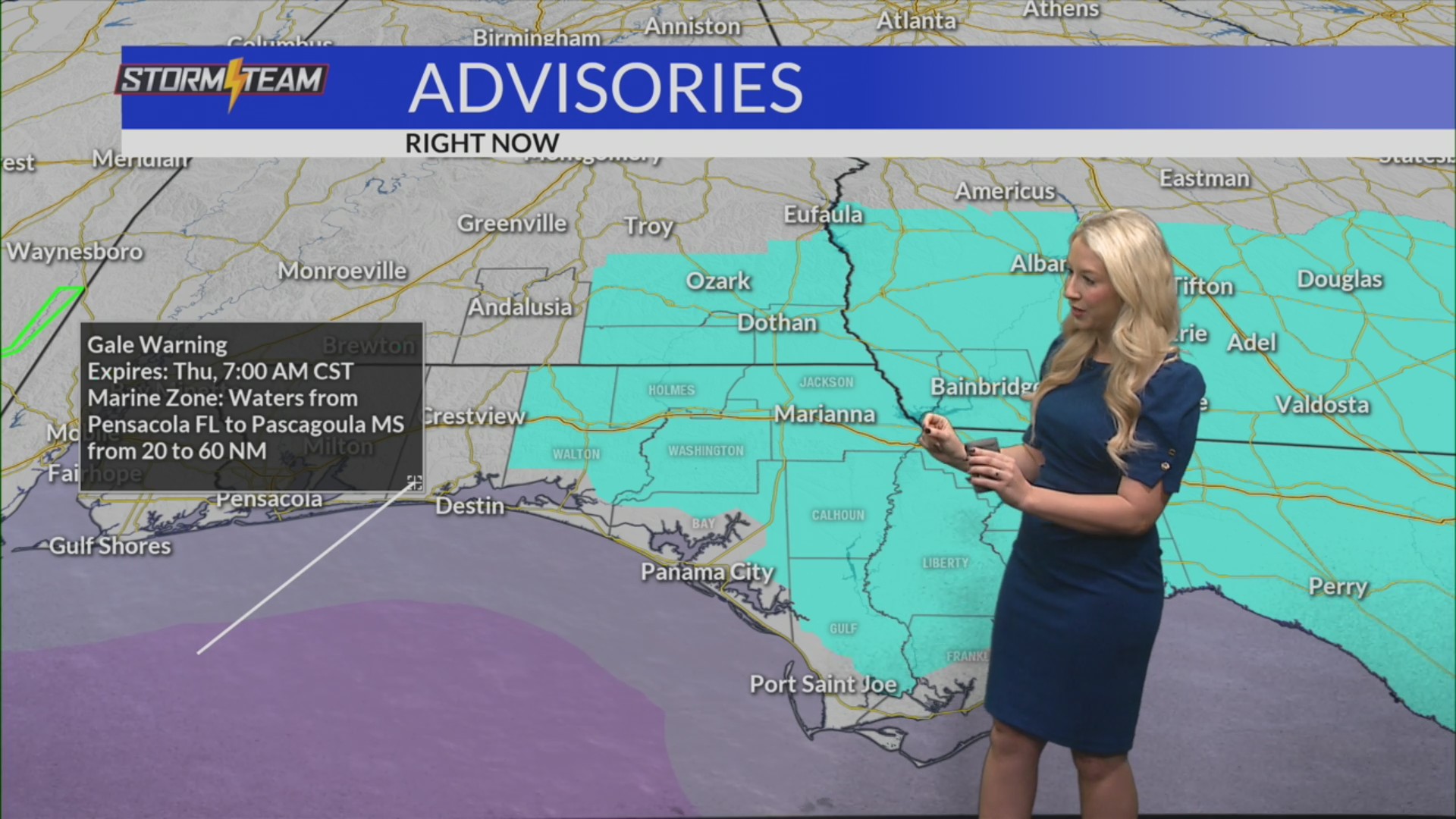 Scattered showers for Wednesday