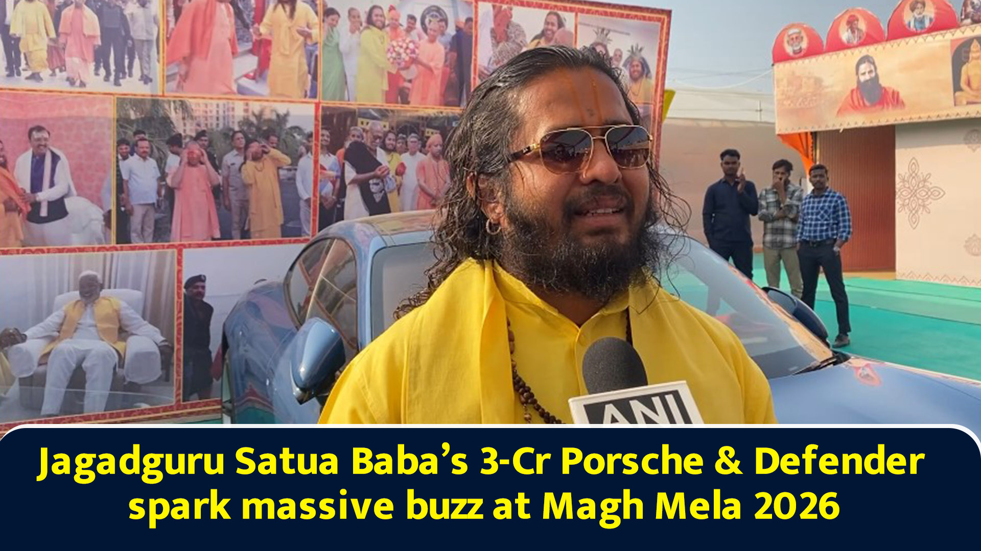 Jagadguru Satua Baba’s 3-cr Porsche & Defender spark massive buzz at ...