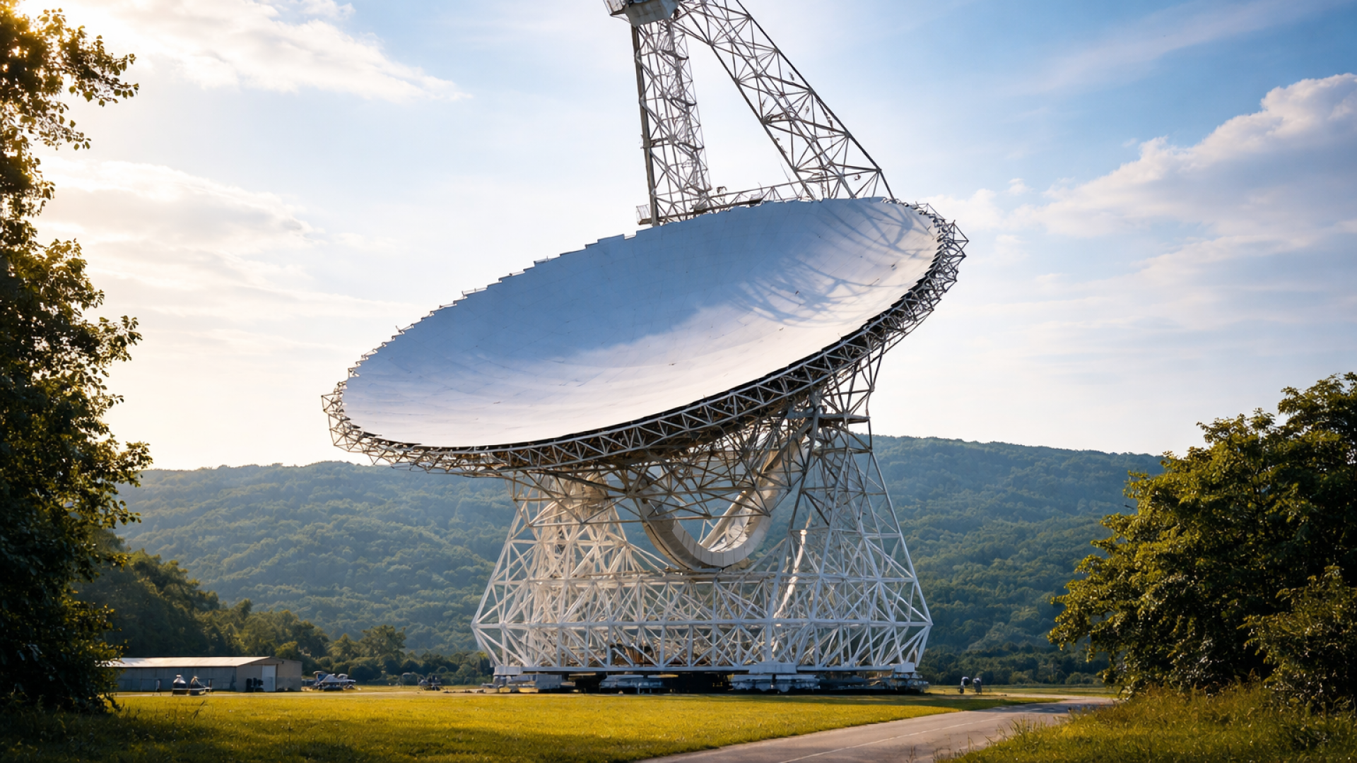The Green Bank Telescope tour, inside the giant radio dish listening ...