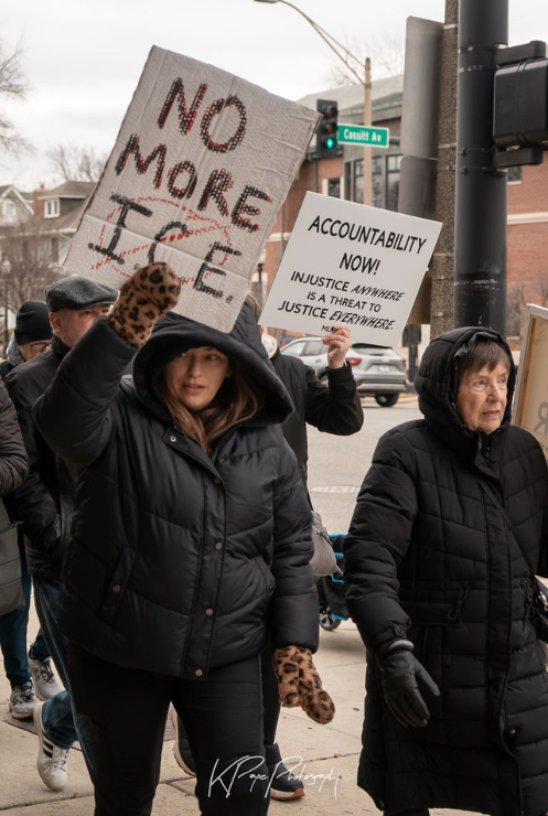 La Grange protesters denounce ICE over woman's death
