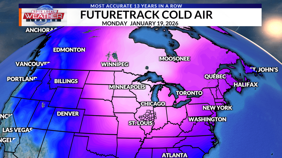 Weather now: Cold air moves in and snow chances make a return