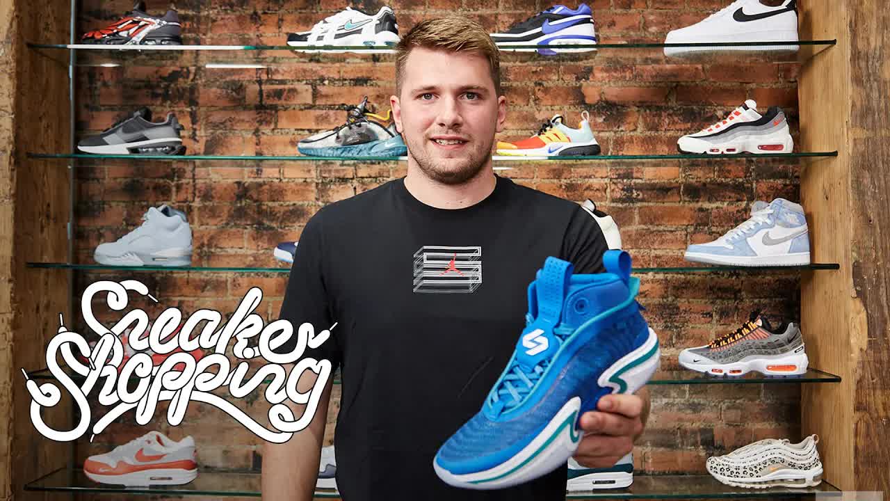 Luka Dončić goes sneaker shopping with Complex