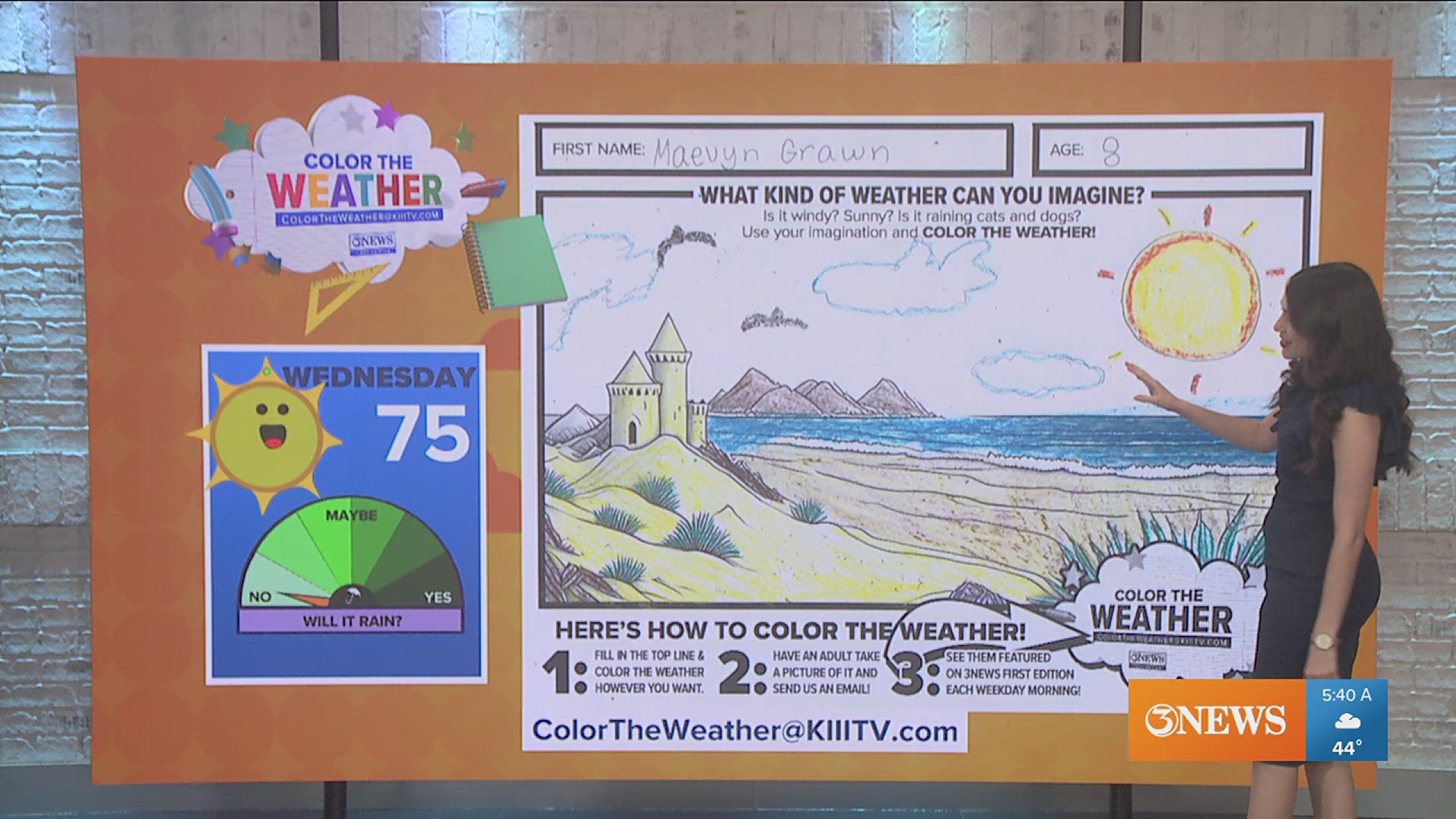 Color the weather with Met. Kristin Walla, Jan 14