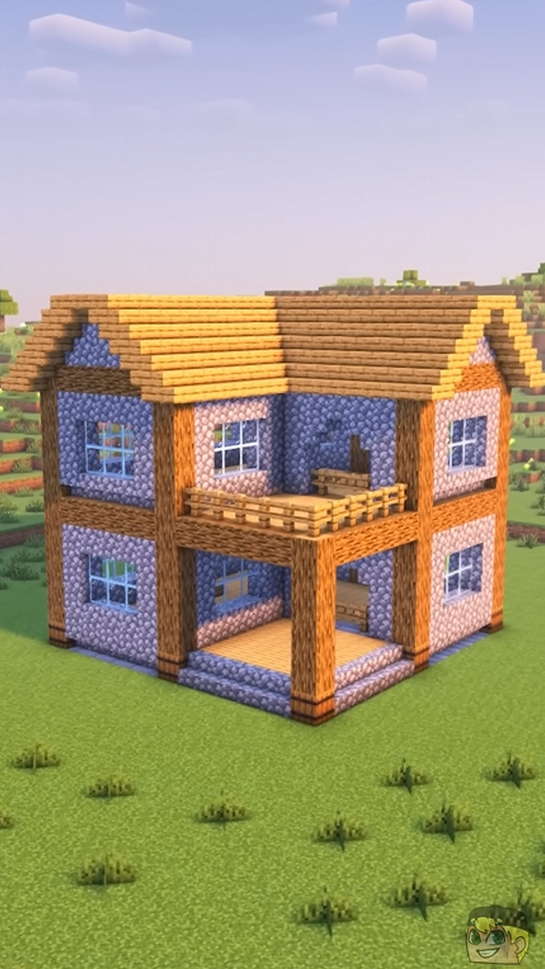 Modern house creation in Minecraft