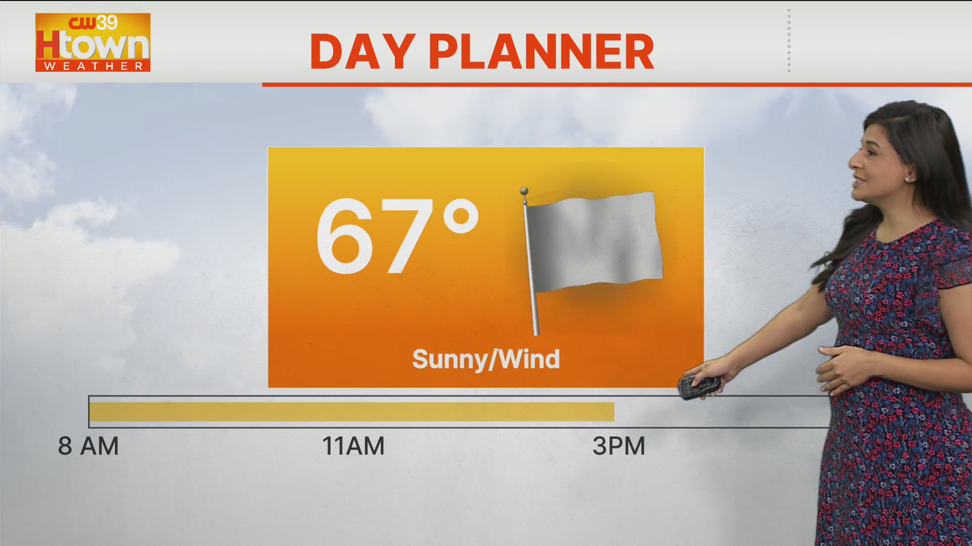 Windy day planner for Wednesday with Idolina Peralez