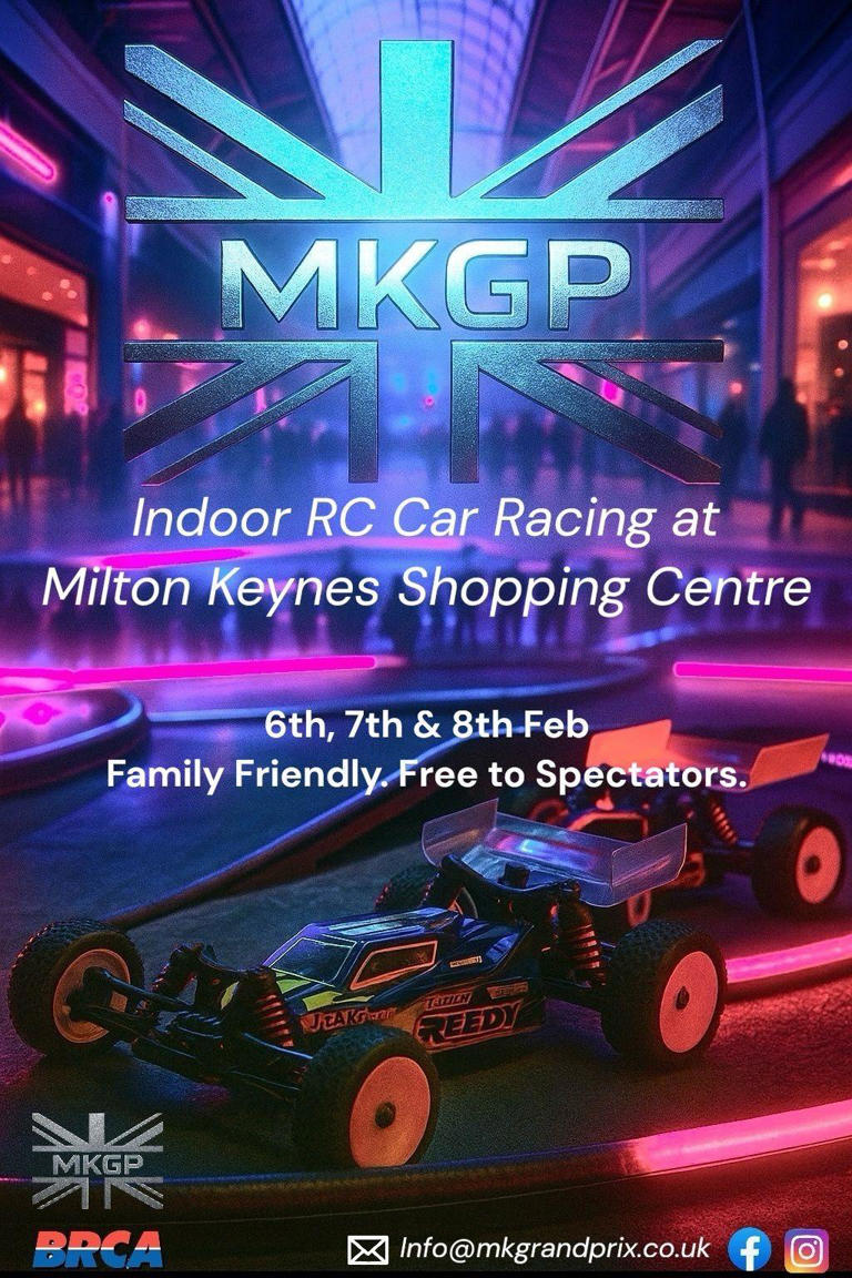 Northamptonshire enthusiast organises indoor remote controlled car ...