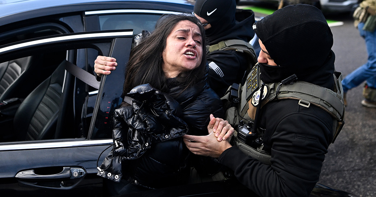 Shocking footage shows ICE agents dragging disabled woman from car less ...