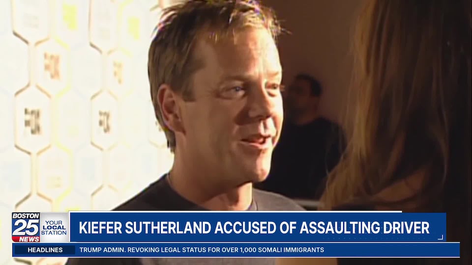 Actor Kiefer Sutherland accused of assaulting rideshare driver