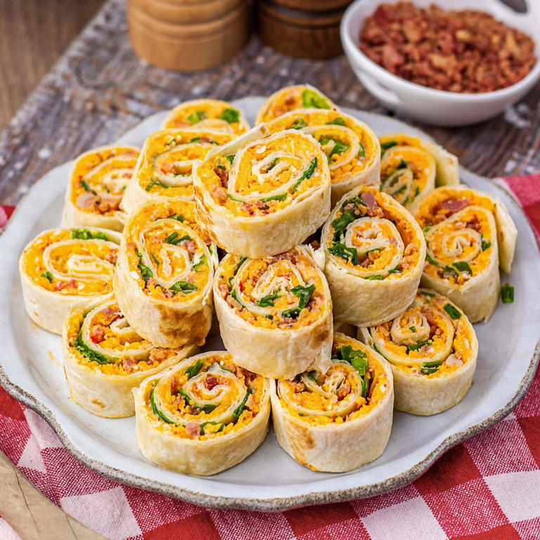 Pepper jelly pinwheels that disappear every single time