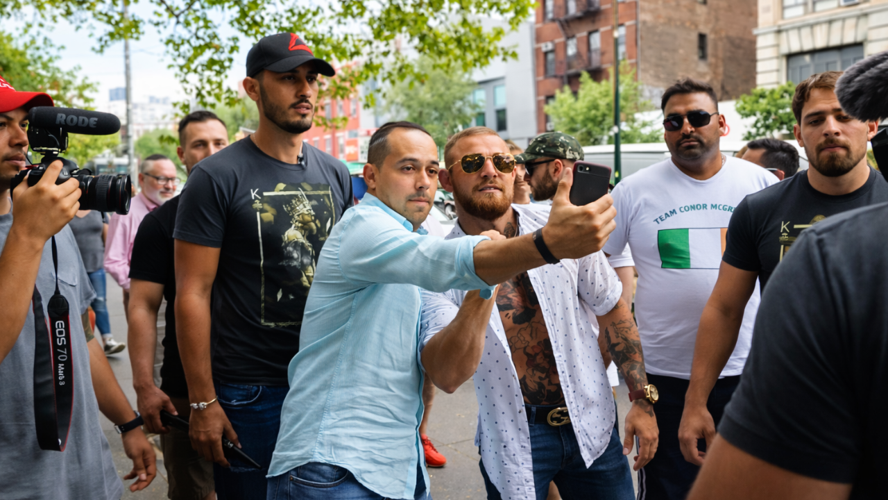 Conor McGregor look-alike prank in New York City