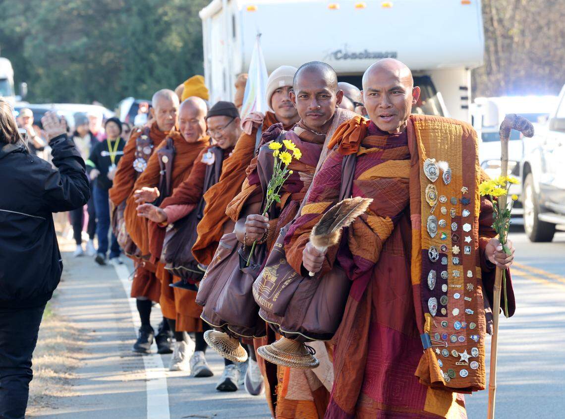 Buddhist monks detail Rock Hill journey, aim to walk to Charlotte ...