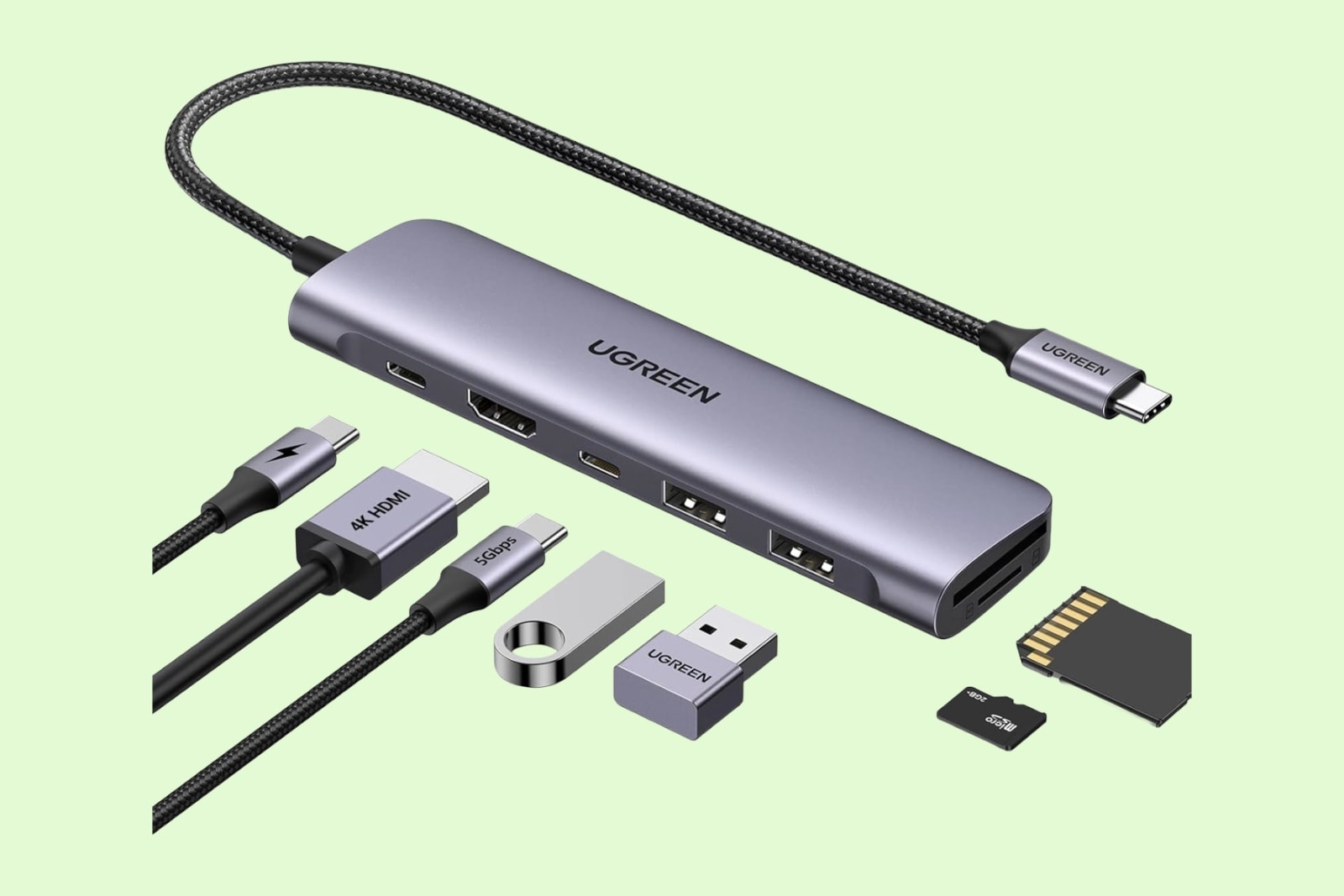 Beliebter USB-C-Hub für den Laptop mit 7 Schnittstellen für 15 Euro