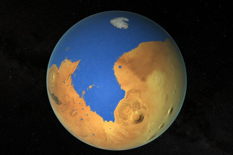 Mars was blue - discovery of ocean on planet rewrites history of solar ...