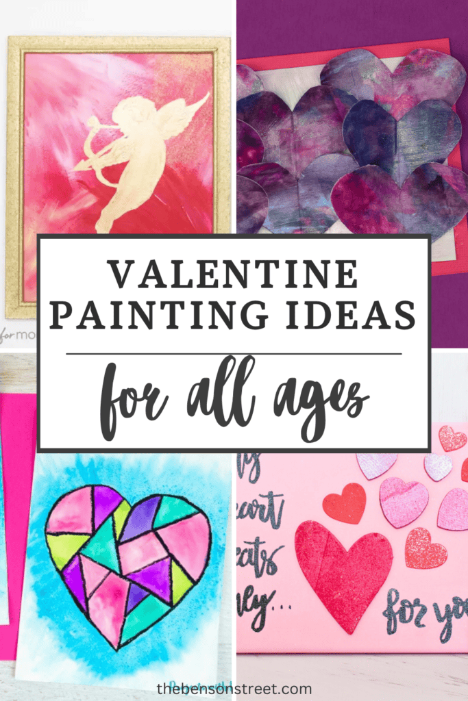Valentine's Day painting ideas for kids, couples, friends