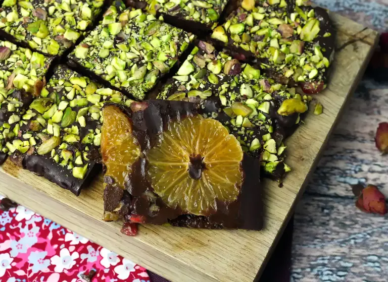 Tableta de chocolate con pistacho y mandarina, el dulce perfecto para ...